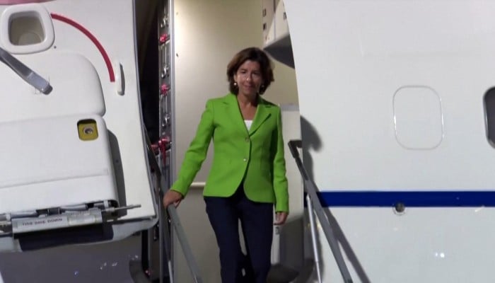 US Commerce Secretary Gina Raimondo arrives in Beijing for talks with ... US Commerce Secretary Gina Raimondo arrives in Beijing for talks with ...