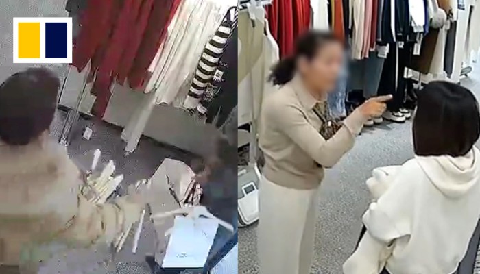 Woman vents at staff after being caught stealing hangers | South China ...