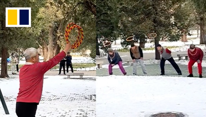 Chinese grandpas and their ring-tossing workout | South China Morning Post
