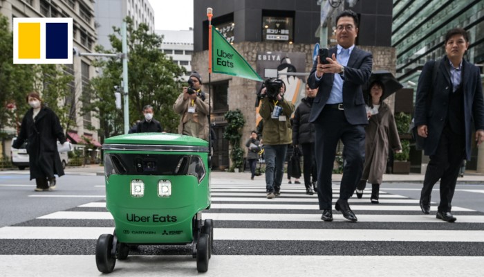 ‘Kawaii’: Japanese food delivery robot debuts on Tokyo streets | South ...