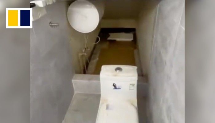 Tiny flat with bed behind toilet rented for US$40 in China | South ...