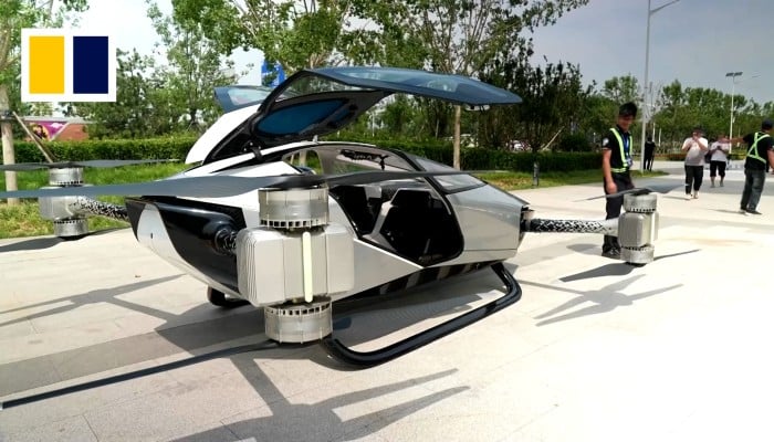 Experimental electric flying car takes to the air for test run in ...
