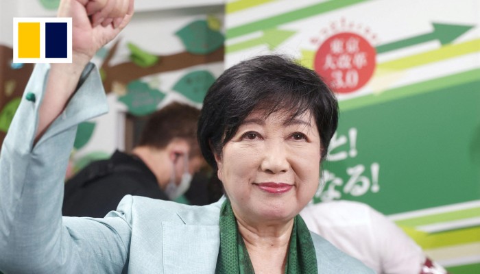 Tokyo’s first female governor wins third term in bellwether test for ...