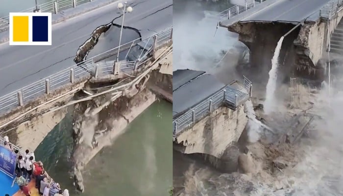 Decades-old bridge collapses in southern China | South China Morning Post