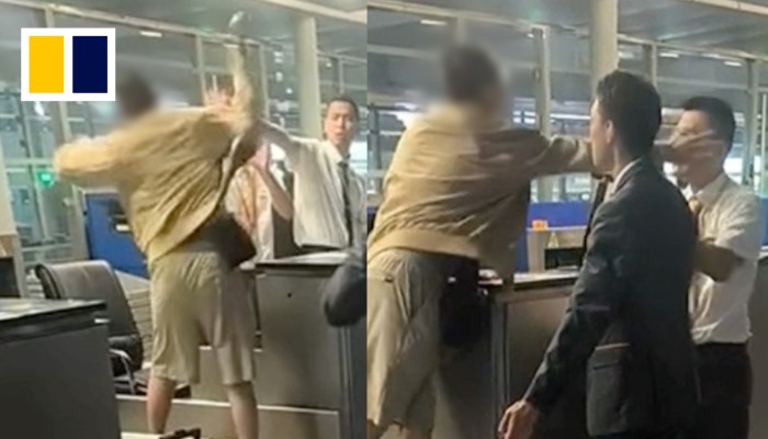 Man assaults staff members after missing flight at Shanghai airport ...