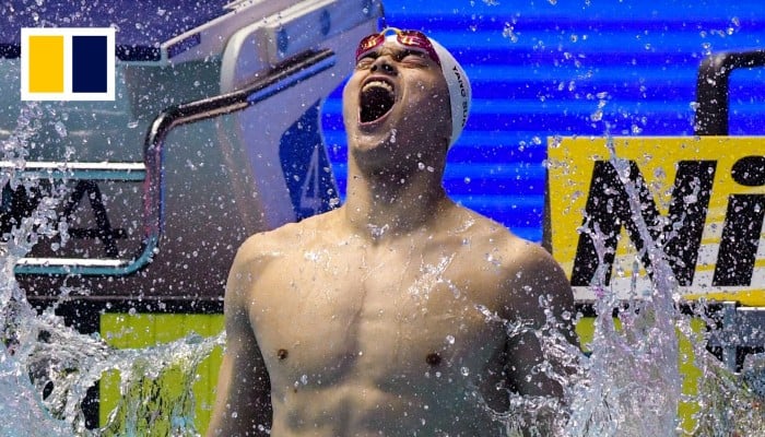 Chinese swimming star Sun Yang wins first gold medal after 4-year ...
