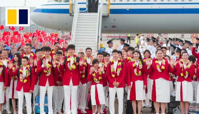 China’s Olympic athletes begin three-day visit to Hong Kong | South ...