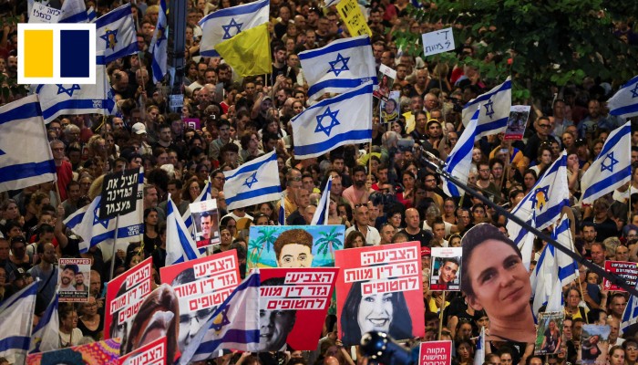 Tens of thousands protest against Israeli government after 6 hostages ...