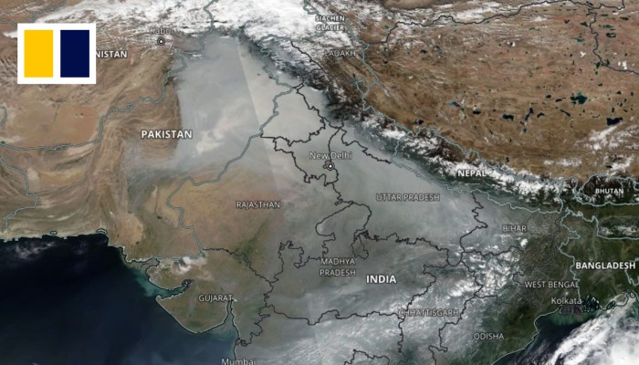 Satellite images show toxic smog over South Asia visible from space ...