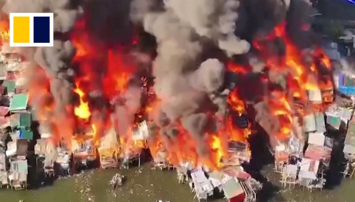 ‘Everything is gone’: fire engulfs hundreds of shanty houses in Manila ...