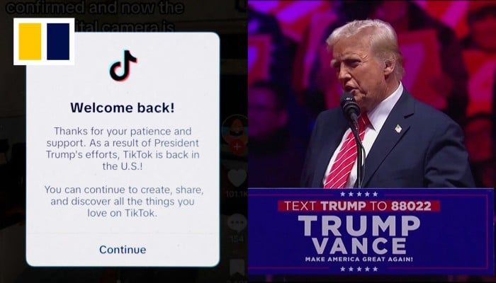 TikTok is back online as Donald Trump vows executive order to ...