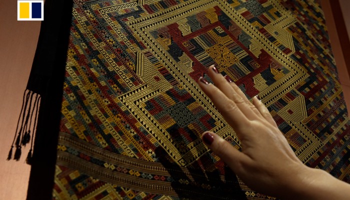 Laotian hand weaving by women designers on display at Luang Prabang ...