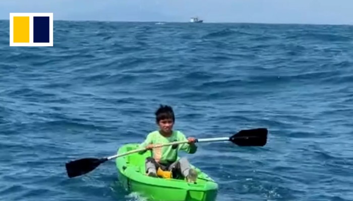 Chinese boy rescued after drifting on kayak for 24 hours | South China ...
