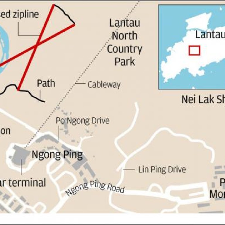 Proposed Flying Fox zipline attraction for North Lantau is discussed ...