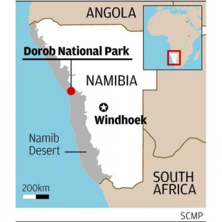 Namib Desert World Map