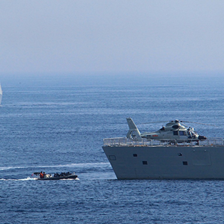 China naval fleet seen sailing through Soya Strait off northern Japan ...