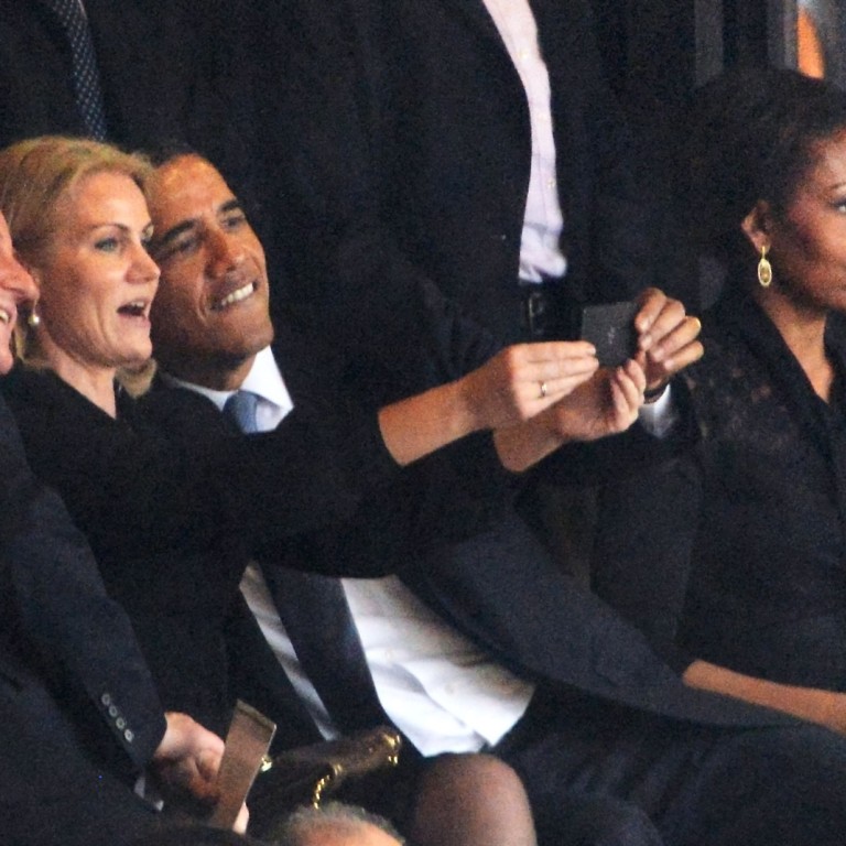 Cameron, Obama and Danish PM pose for political selfie at Mandela ...