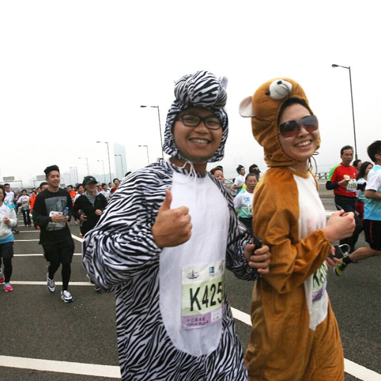 Colourful characters come out in force at Hong Kong marathon | South ...