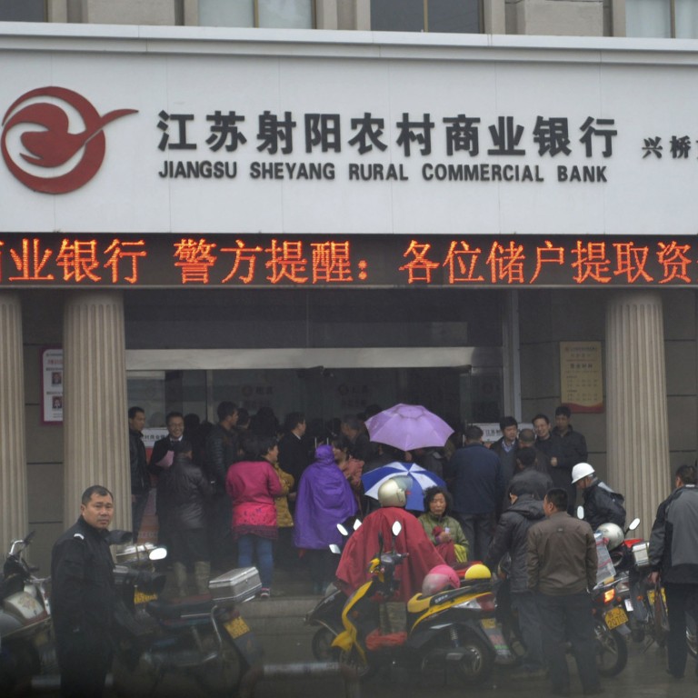 Worried depositors descend on Jiangsu bank amid insolvency rumours ...