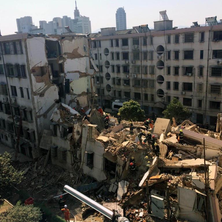 One dead in Ningbo apartment collapse | South China Morning Post