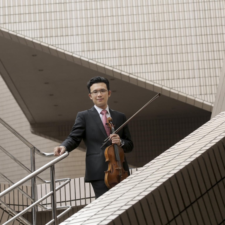 Violist Andrew Ling is immune to stage fright and has been taught by ...