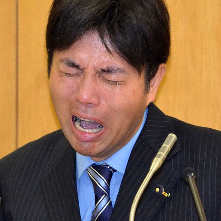 Crying Japanese politician who became internet sensation to quit over ...