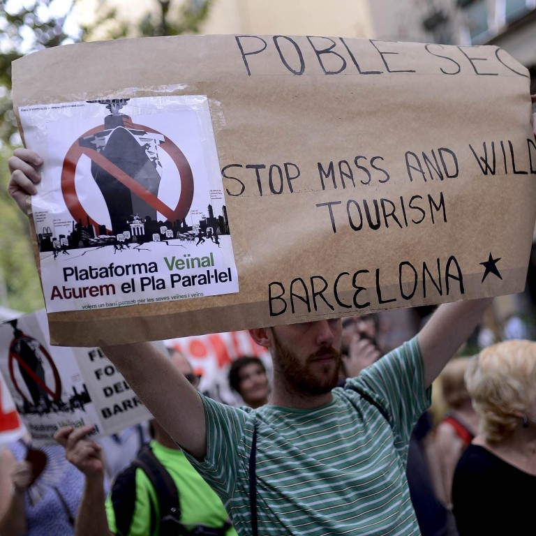 Backlash in Barcelona against tourist invasion | South China Morning Post
