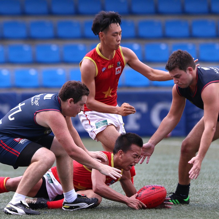 Team China show their AFL spirit by playing Hong Kong Dragons | South ...