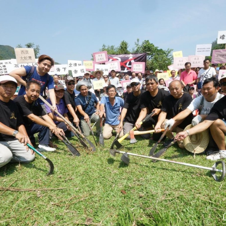 So Lo Pun villagers protest against unfair land treatment | South China ...