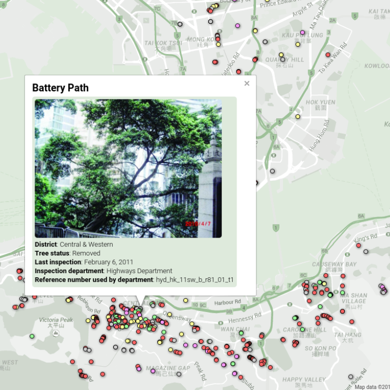 Tracking the health of Hong Kong's trees: an interactive map | South ...