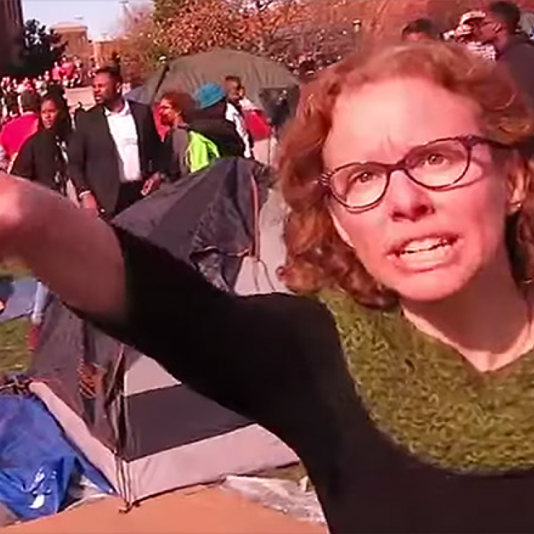 US professor who called for journalists to be forced from protest site ...