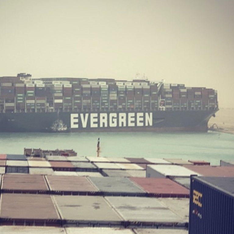 Giant ship blocks Suez Canal and causes 100-vessel pile-up, after being ...