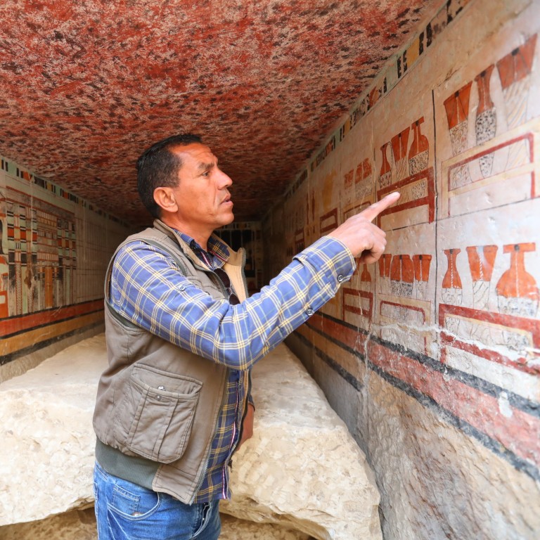 Egypt displays recently discovered ancient tombs at Pharaonic ...