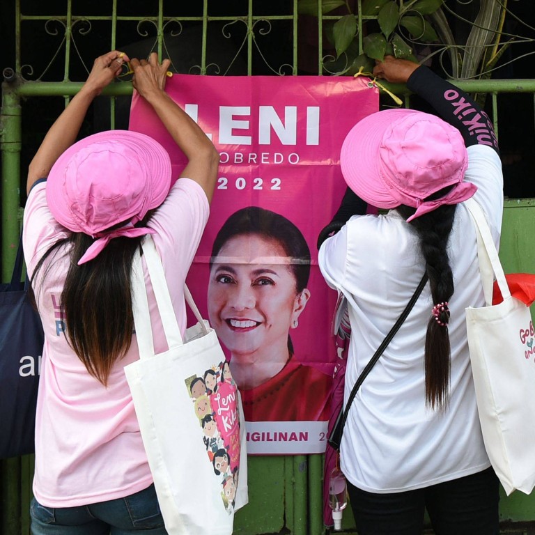 Philippine presidential rivals say Leni Robredo’s ‘pink wave’ won’t ...