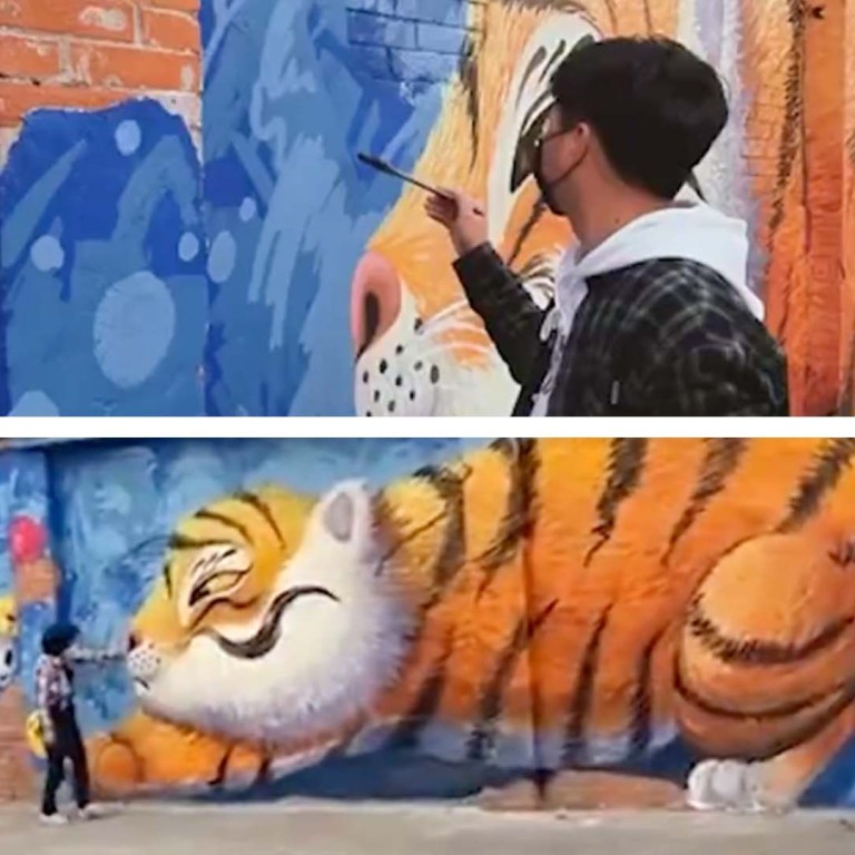 Labour of love: artist transforms rundown Chengdu alleyway with murals ...