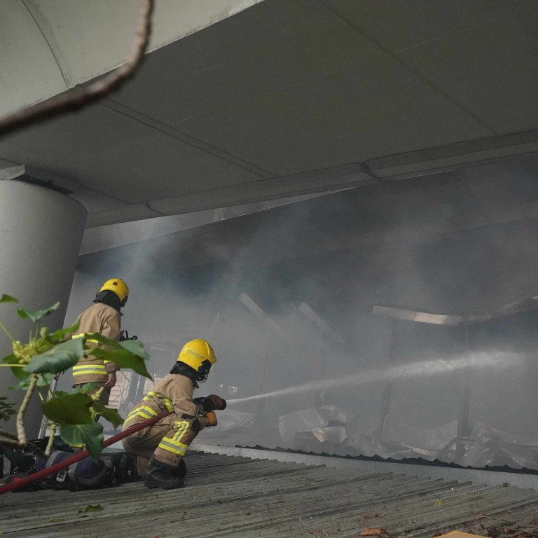 2 injured in fire at Hong Kong construction site, more than 250 ...