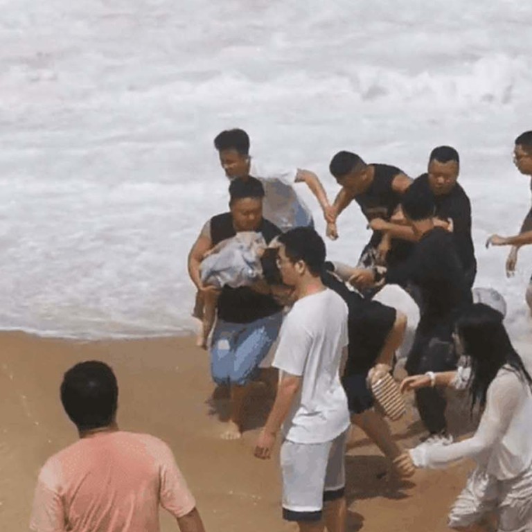 Love and courage in China: 3 men save girl from sea, man is full-time ...
