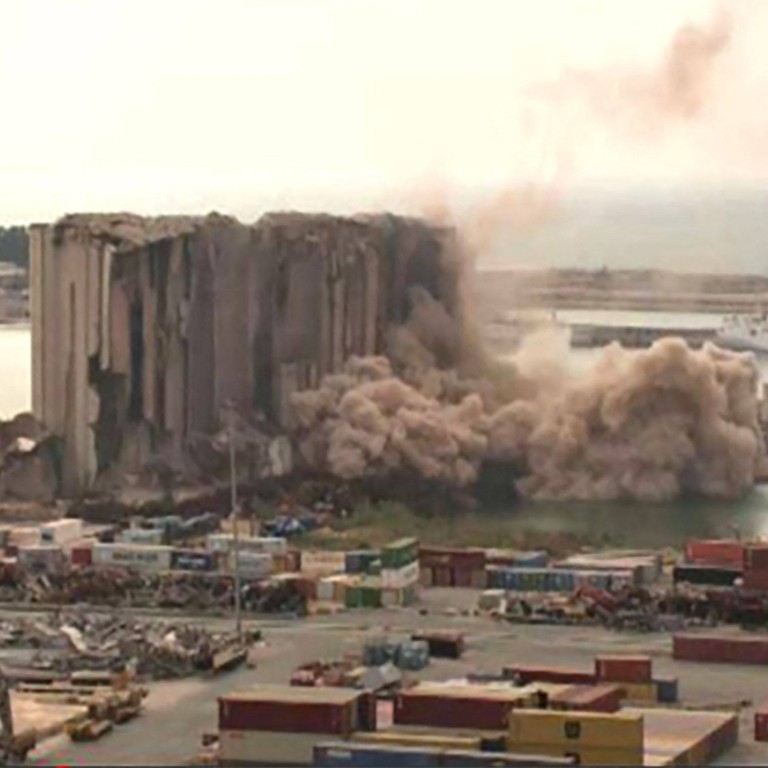Part of Beirut silo collapses, reviving trauma ahead of blast ... Part of Beirut silo collapses, reviving trauma ahead of blast ...