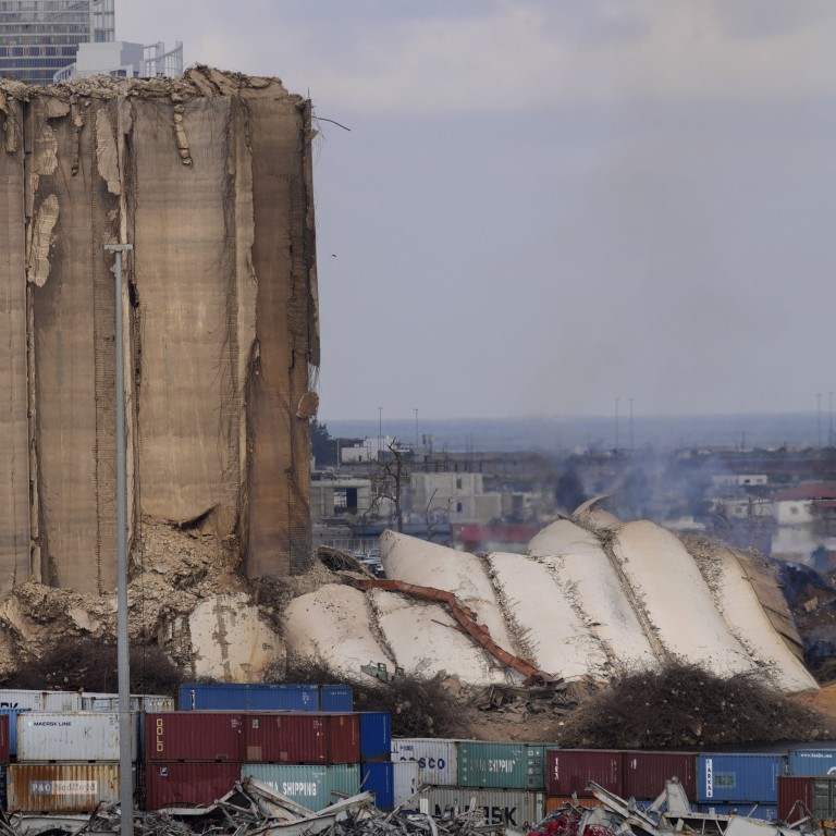 Eight more grain silos collapse at Beirut port, just weeks after two ...