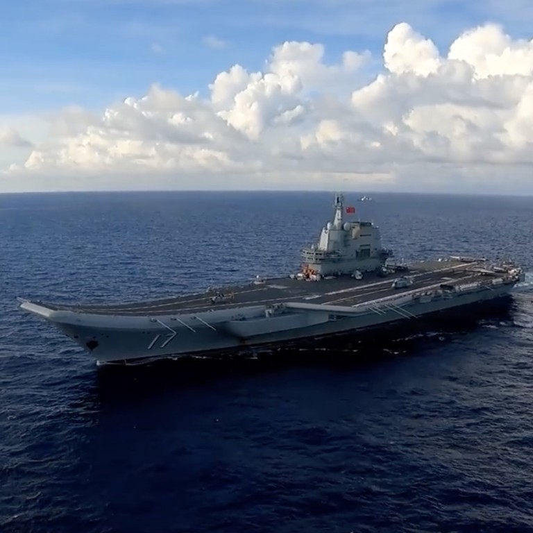 China’s second aircraft carrier, Shandong, and battle group train in the South China Sea | South ...