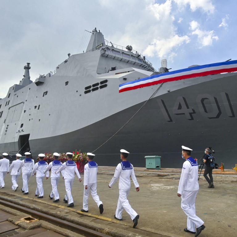 Taiwanese navy receives amphibious ship in self-sufficiency defence ...