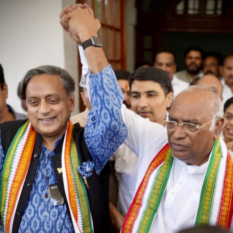 India’s Congress party elects first non-Gandhi head in 24 years in attempt to revive once-mighty ...