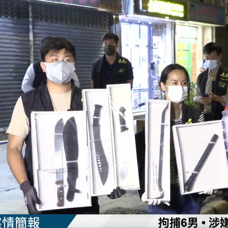 Hong Kong Police Arrest 6 Suspected Triad Members After Trio With
