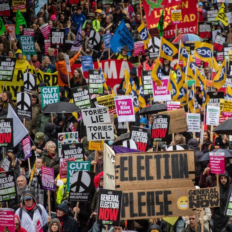 Thousands call for UK general election in ‘Britain is Broken’ march ...