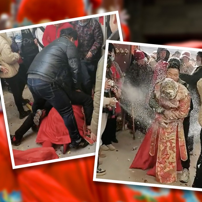 Hazing havoc: violent Chinese wedding ‘ceremony’ sees bride attacked ...
