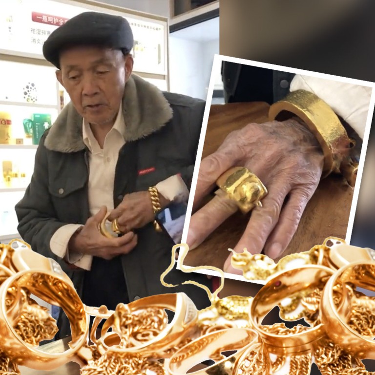 ‘My grandma is single’: Chinese man, 90, gets his golden bling out in ...
