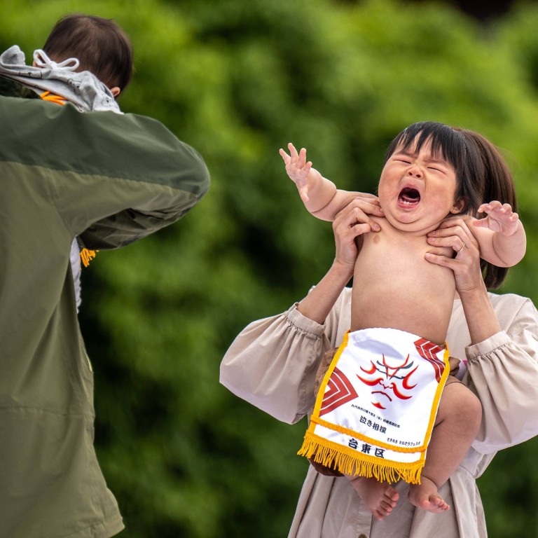 Japan’s ‘crying baby sumo’ festival returns after coronavirus pandemic ...