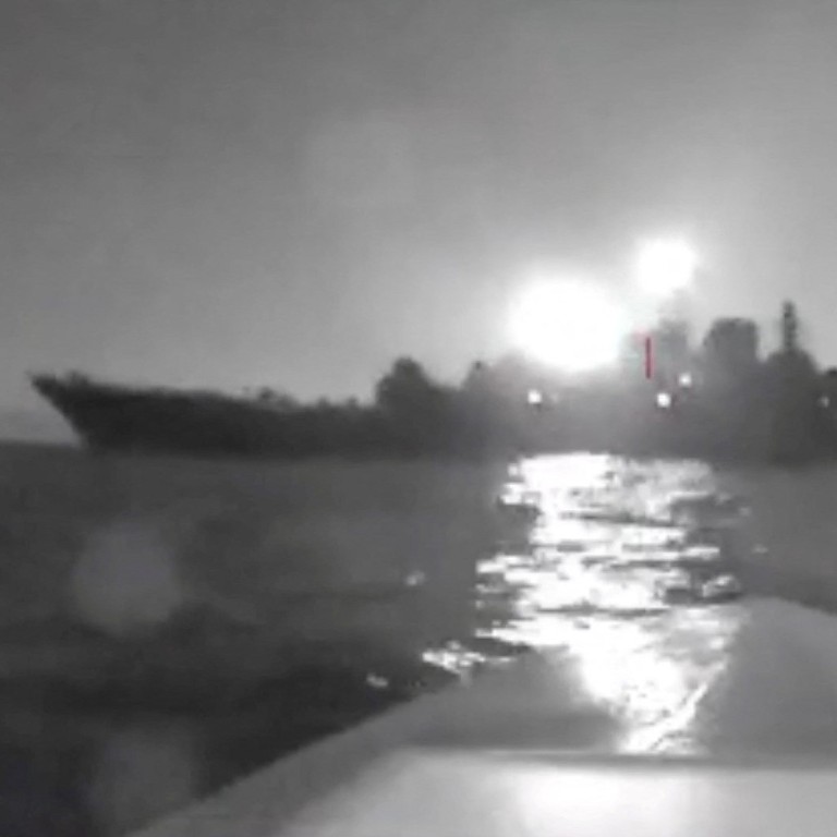 Russian warship damaged after Ukraine attacks Black Sea naval base with ...