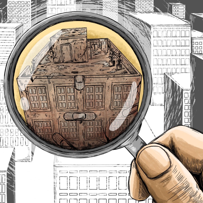 Hong Kong’s old buildings are crumbling, but flat owners balk at repair ...