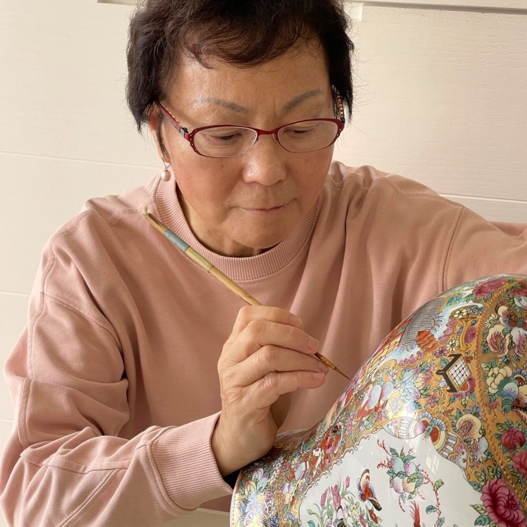 Hand-painted Hong Kong porcelain spotlighted in exhibition one artist ...